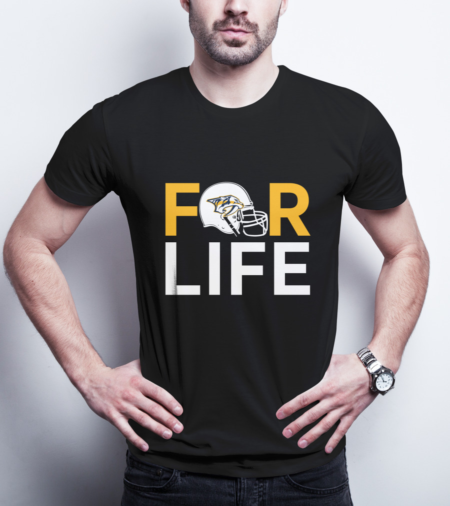 Nashville Predators Helmet Icon For Life T-Shirt