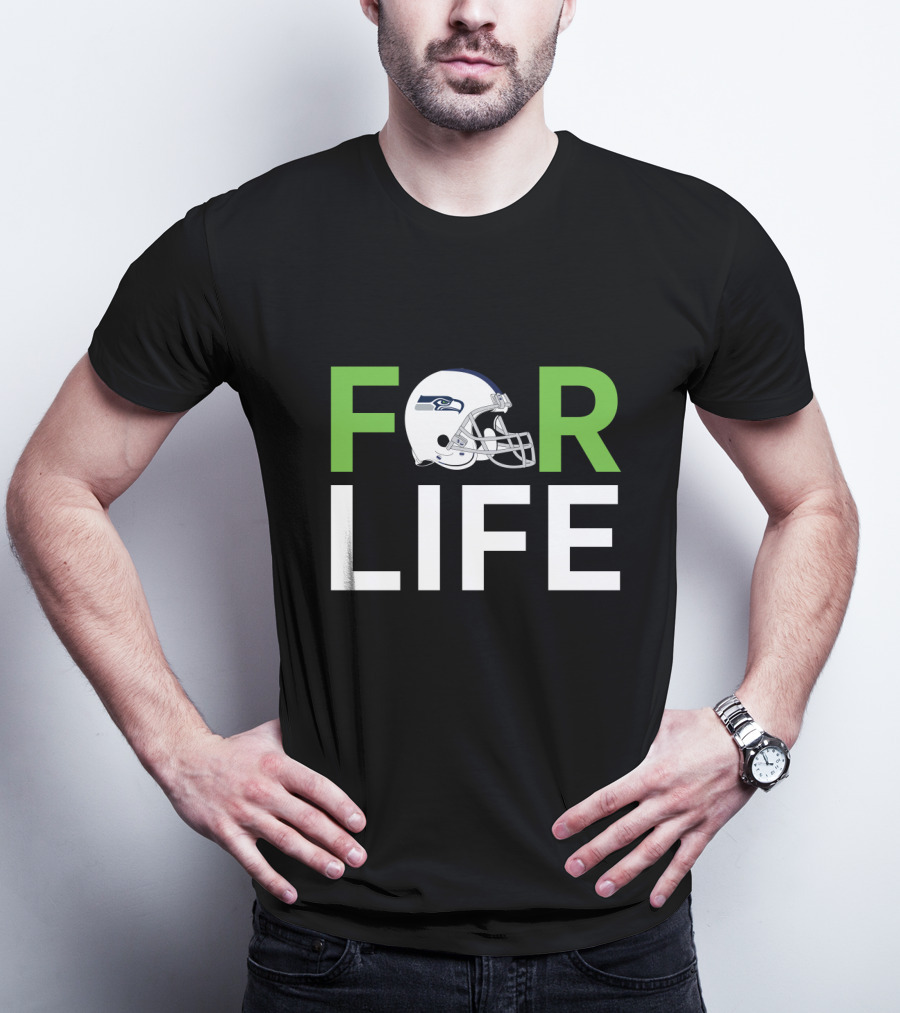 Seattle Seahawks Helmet For Life Fans T-Shirt