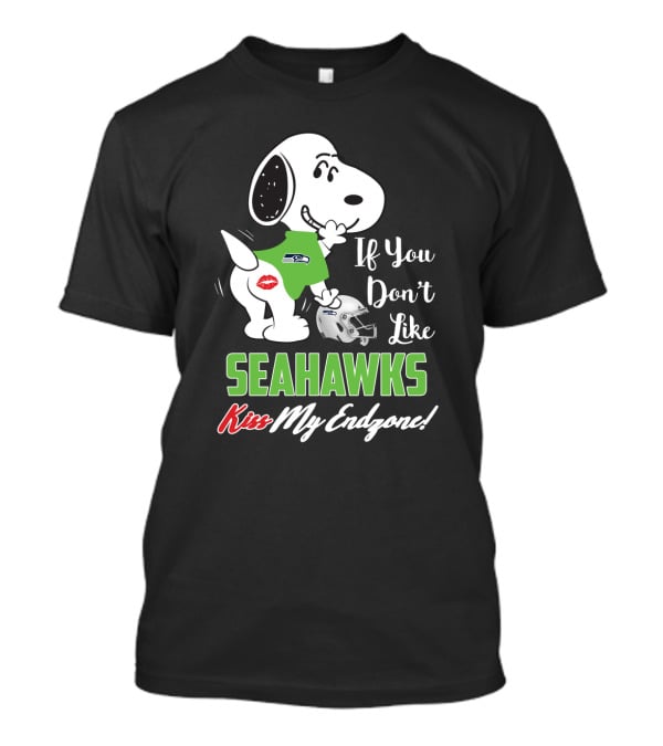 Snoopy If You Don't Like Seahawks Kiss My Endzone T-Shirt