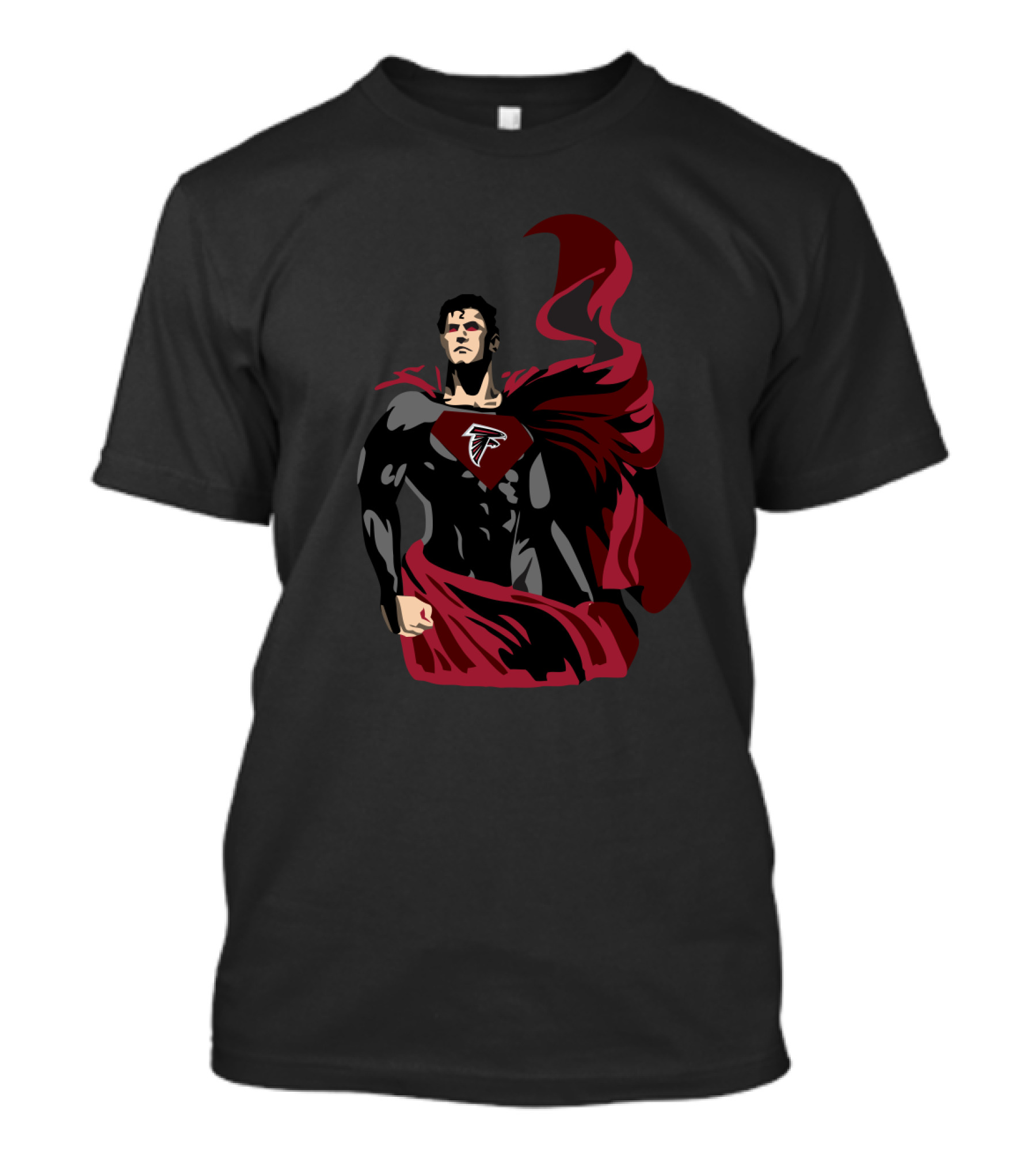 Superman Atlanta Falcons Logo Fan Apparel Hero T-Shirt