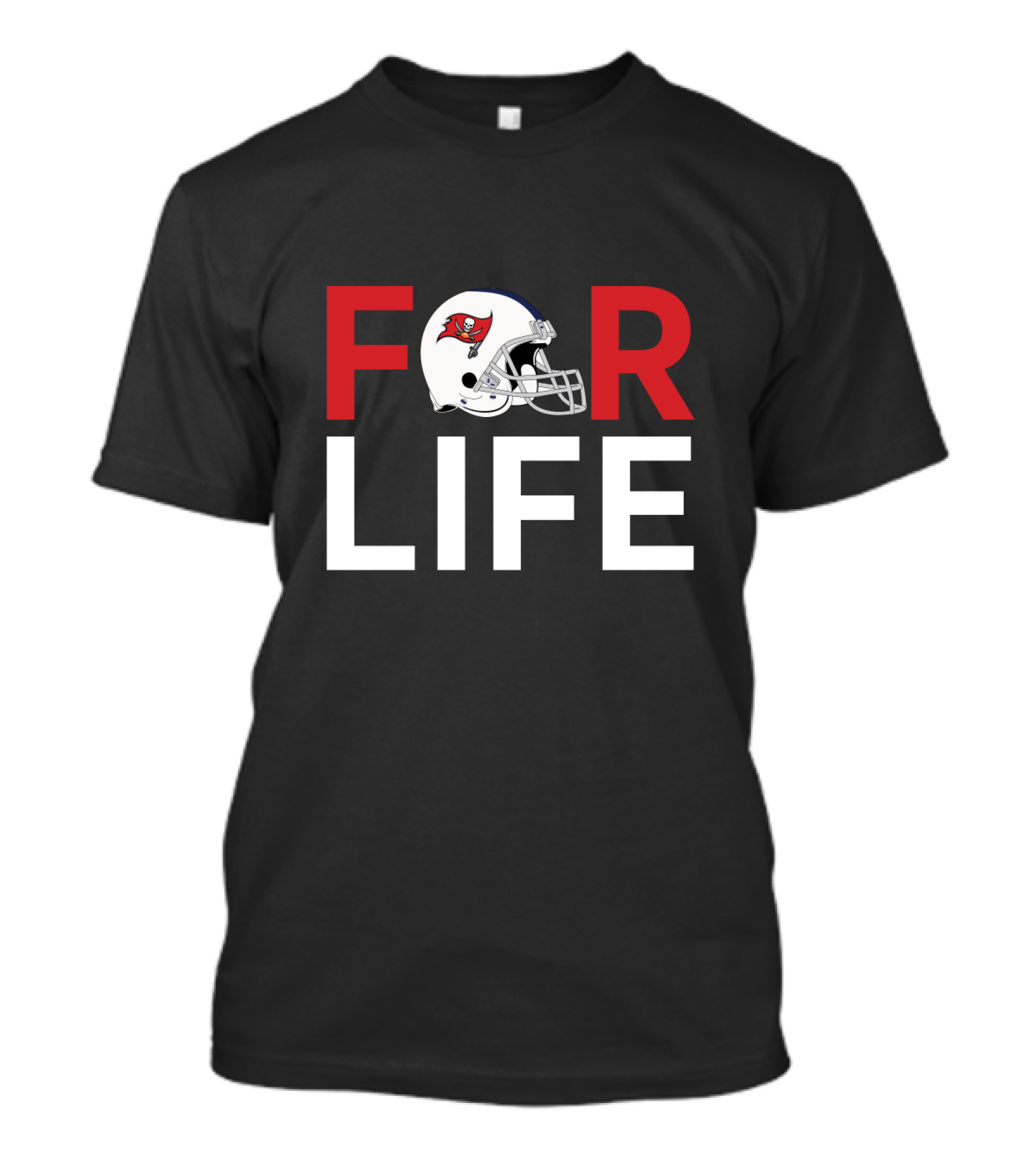 Tampa Bay Buccaneers Helmet For Life For Fans T-Shirt