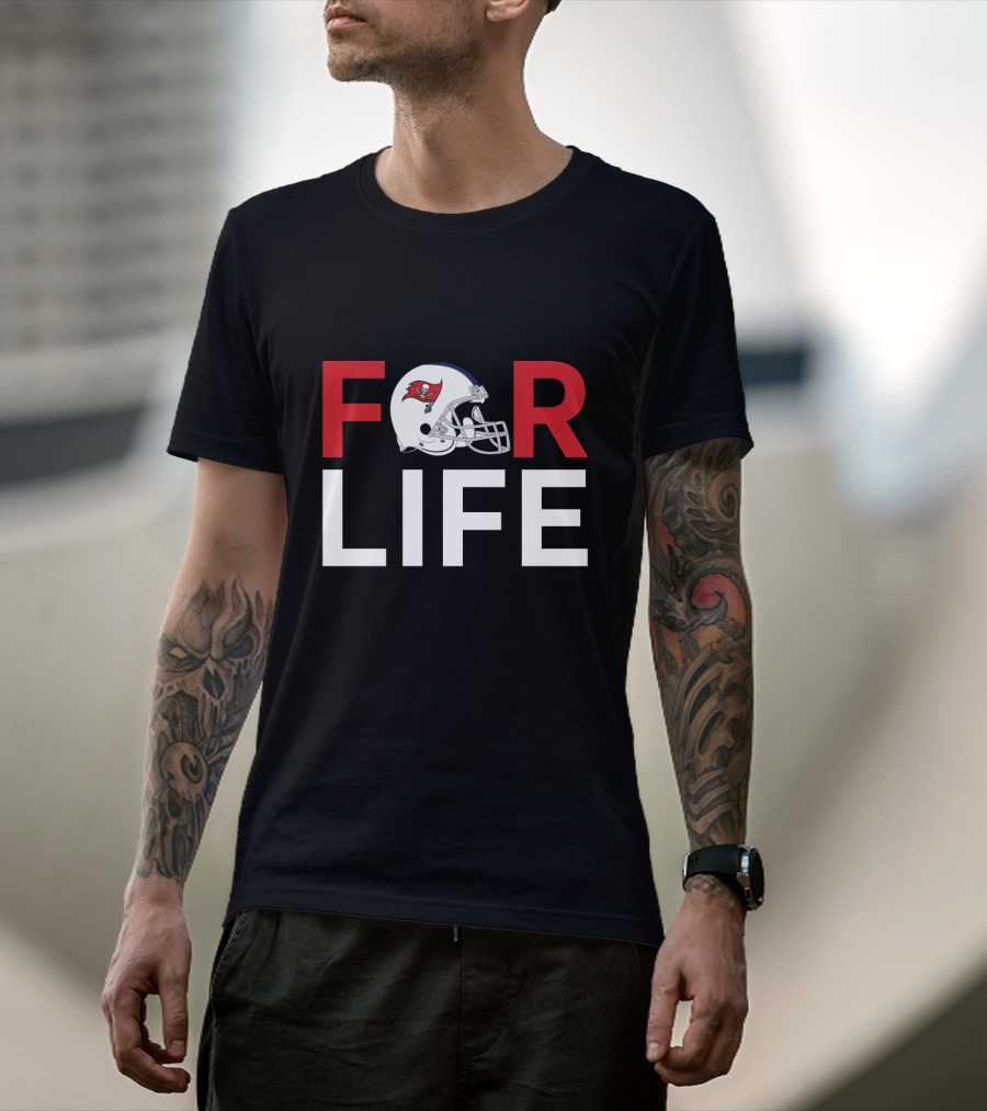 Tampa Bay Buccaneers Helmet For Life For Fans T-Shirt