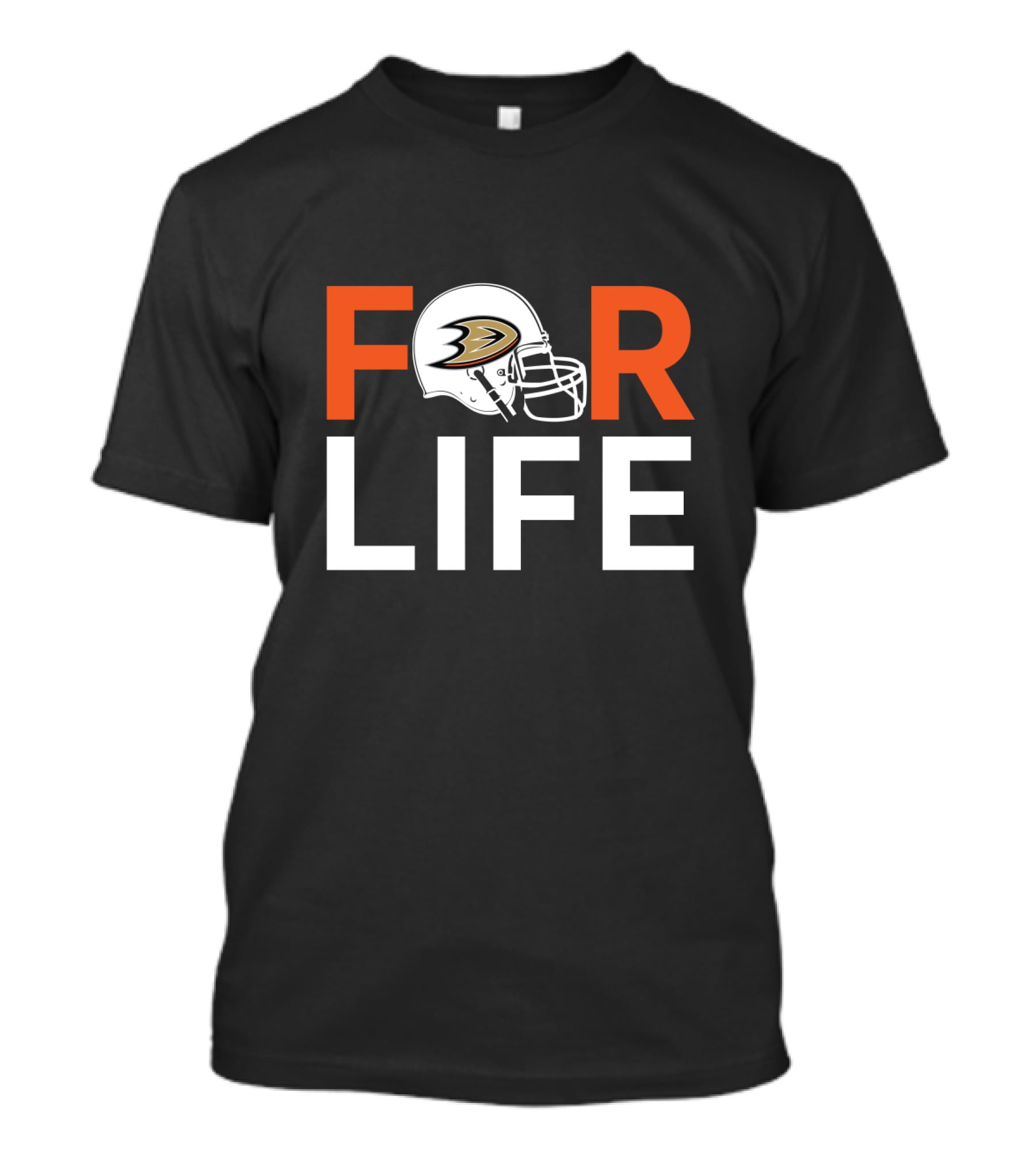 Anaheim Ducks Helmet For Life T-Shirt
