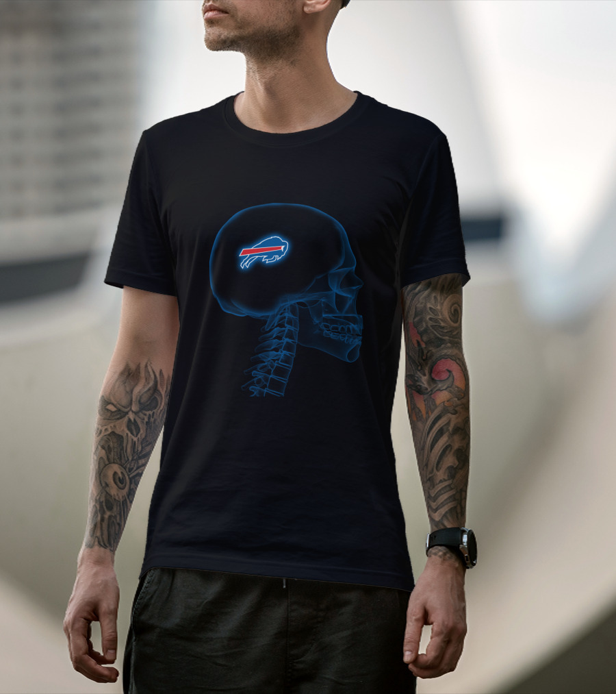 Buffalo Bills Brain X-Ray Halloween Vision For Fans T-Shirt