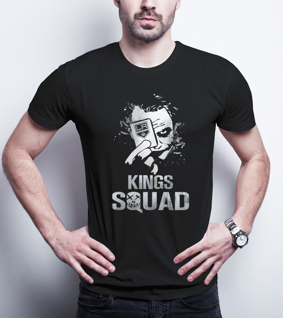 Joker Kings Squad With Los Angeles Kings Hockey Card T-Shirt