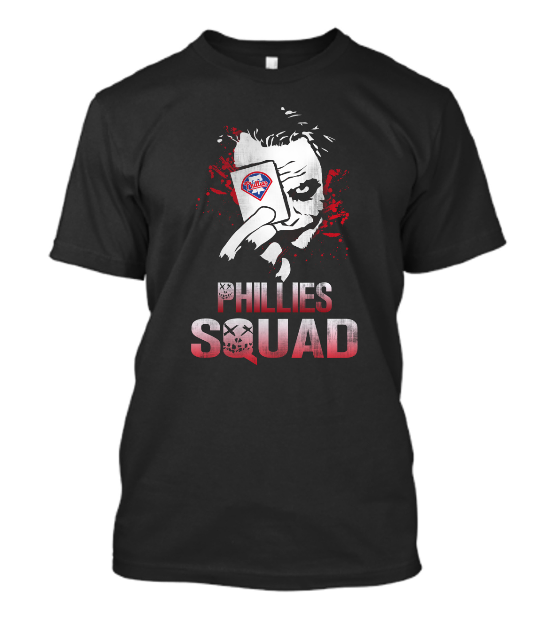 Joker Holding Philadelphia Phillies Card Phillies Squad T-Shirt