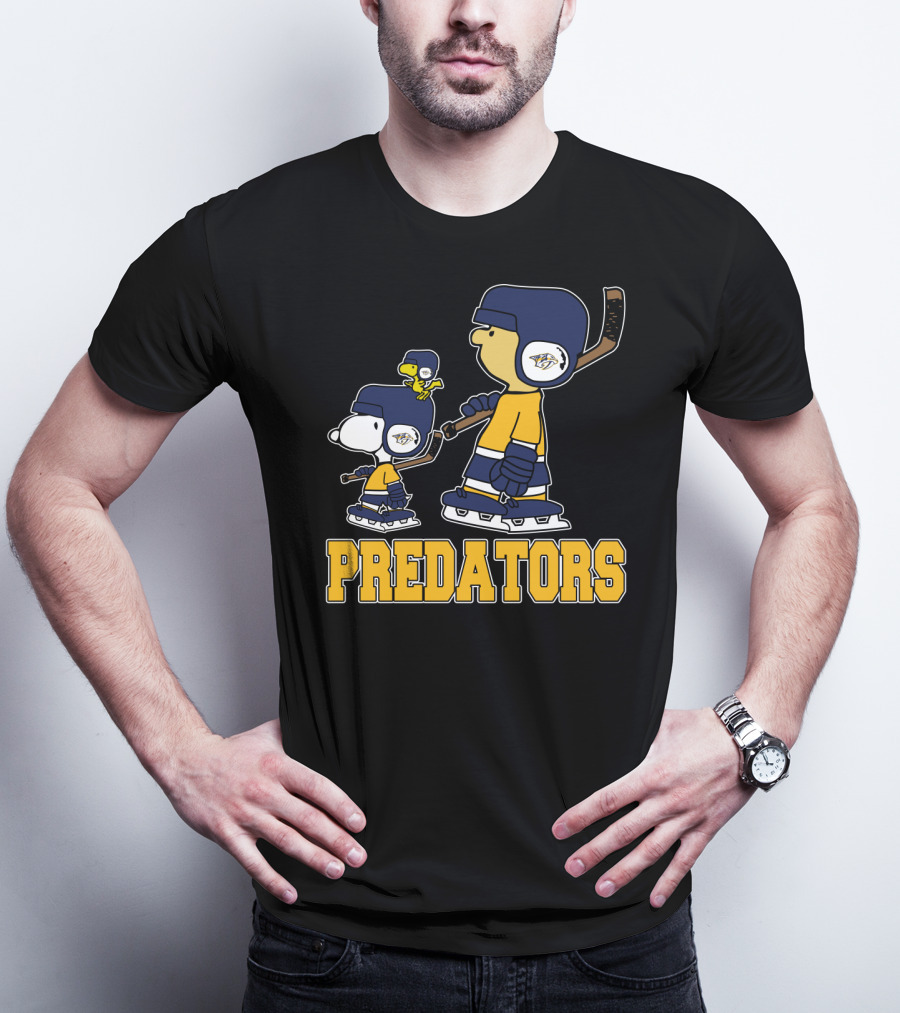 Nashville Predators Snoopy Woodstock Hockey Fans T-Shirt