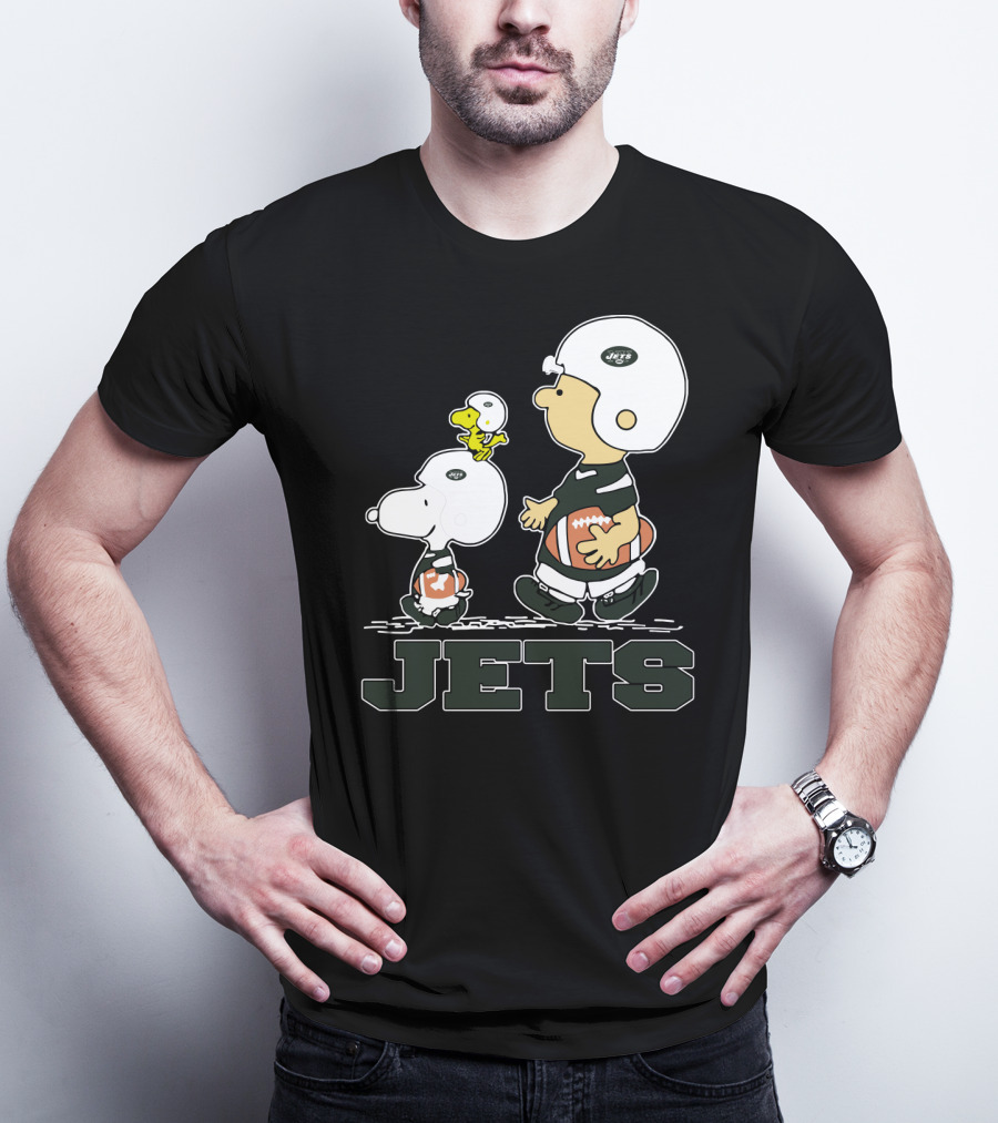 Snoopy And Woodstock New York Jets Football Fans T-Shirt