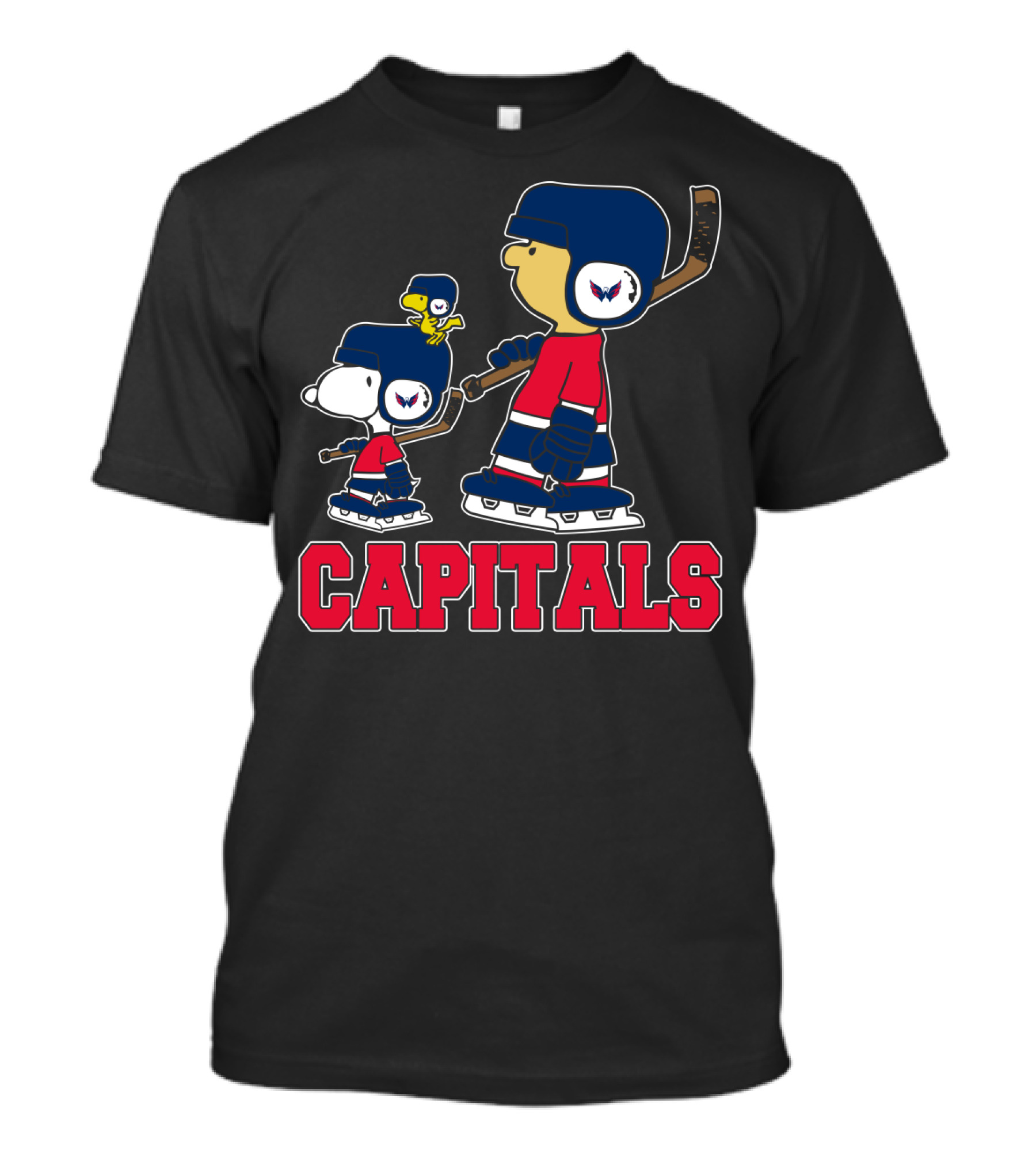 Snoopy Caps Hockey Fans Washington Capitals T-Shirt