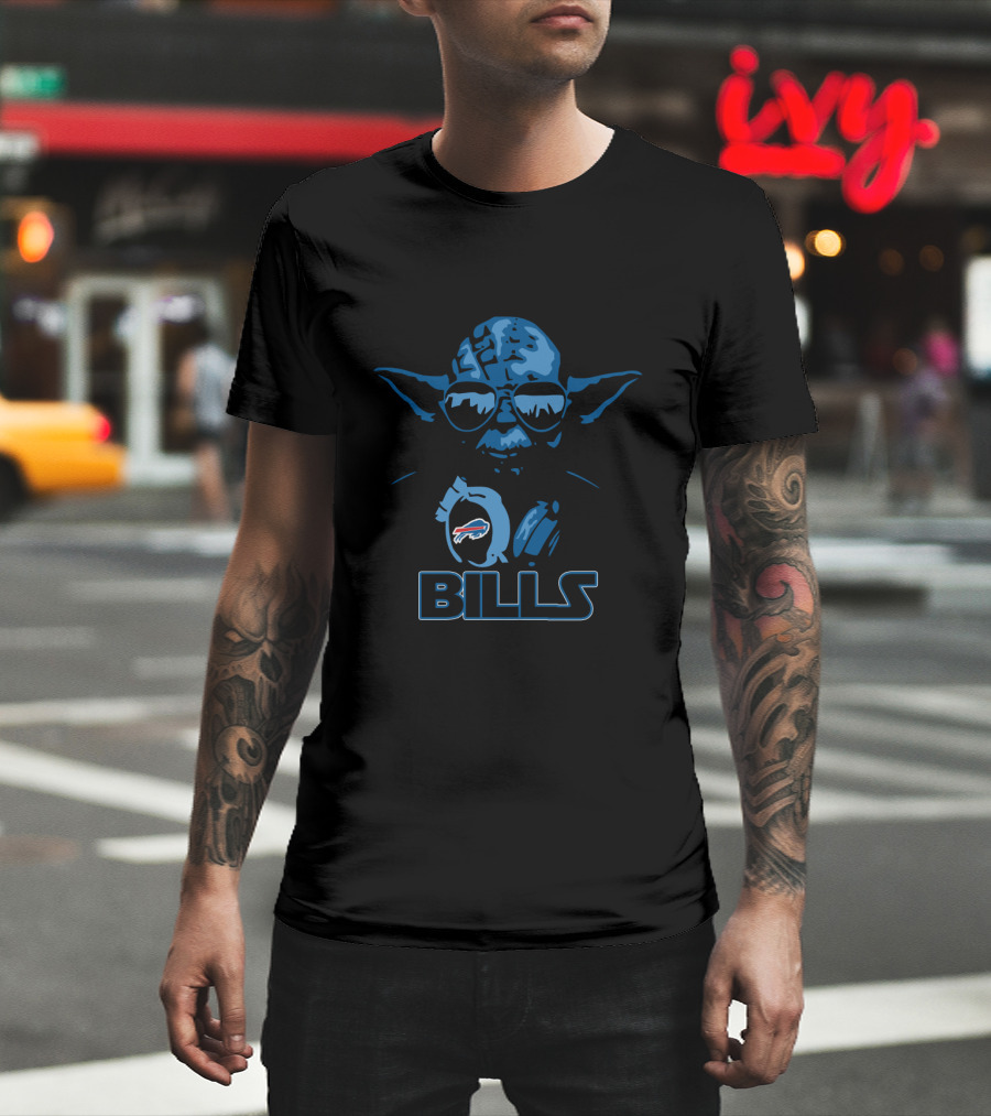 Yoda Star Wars Buffalo Bills Fans Bills T-Shirt