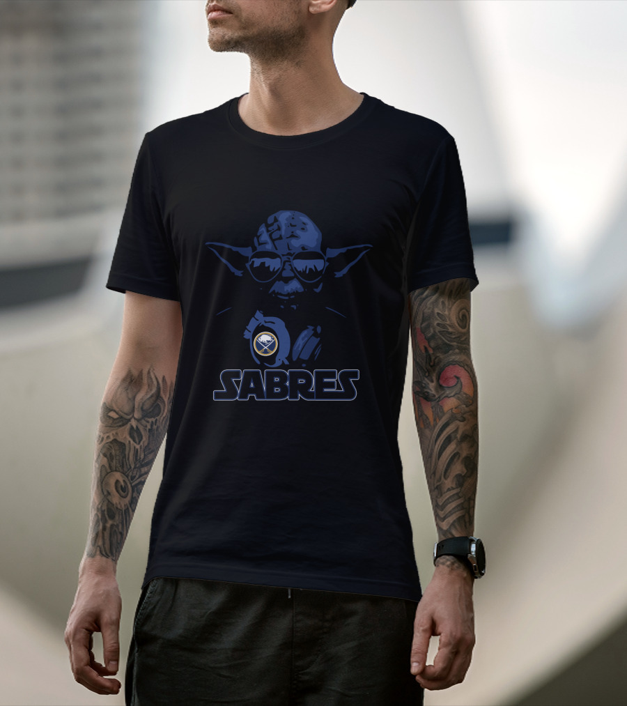 Yoda Sabres Buffalo Star Wars Fans T-Shirt