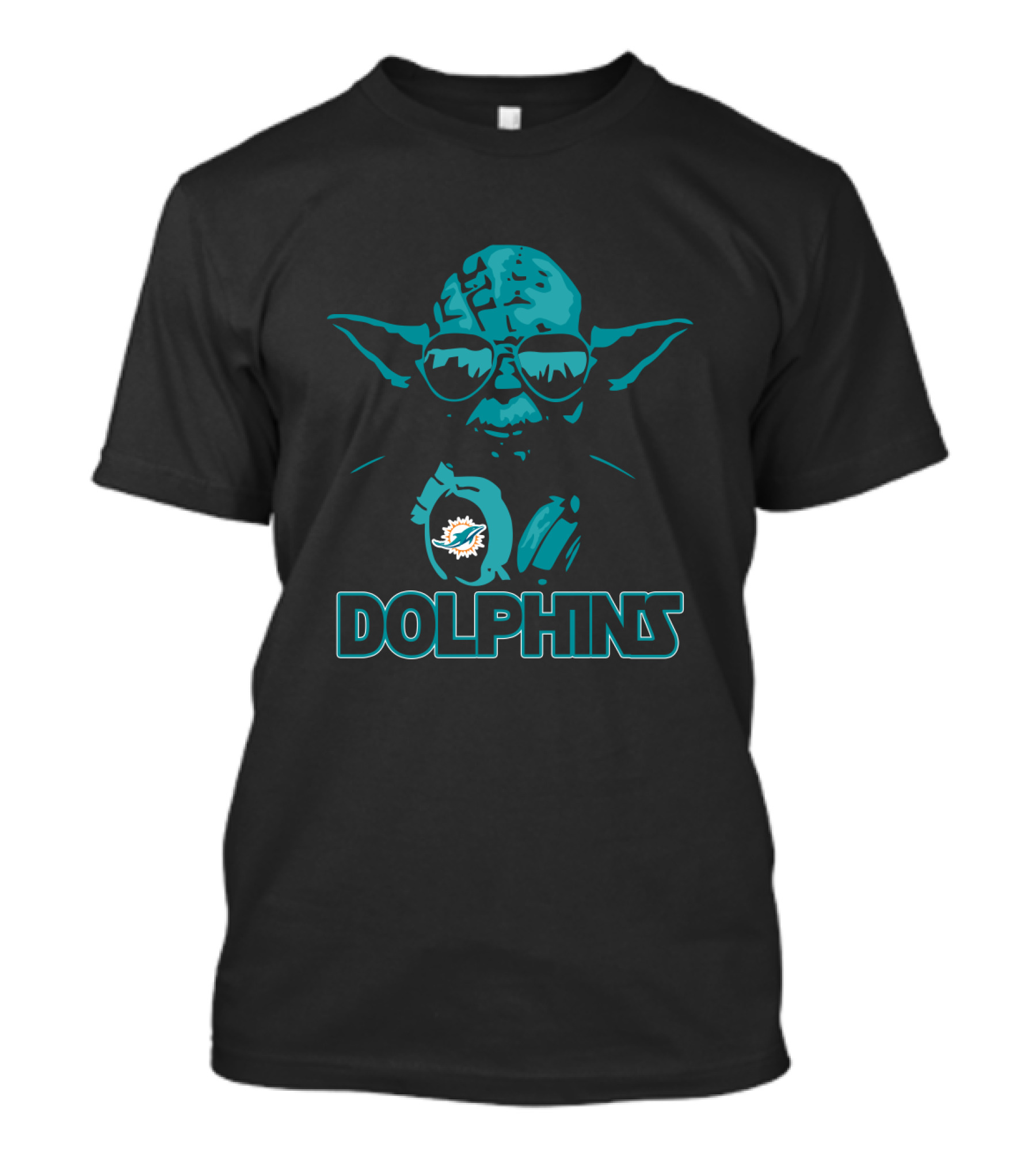 Yoda Dolphins Miami Star Wars Fans T-Shirt