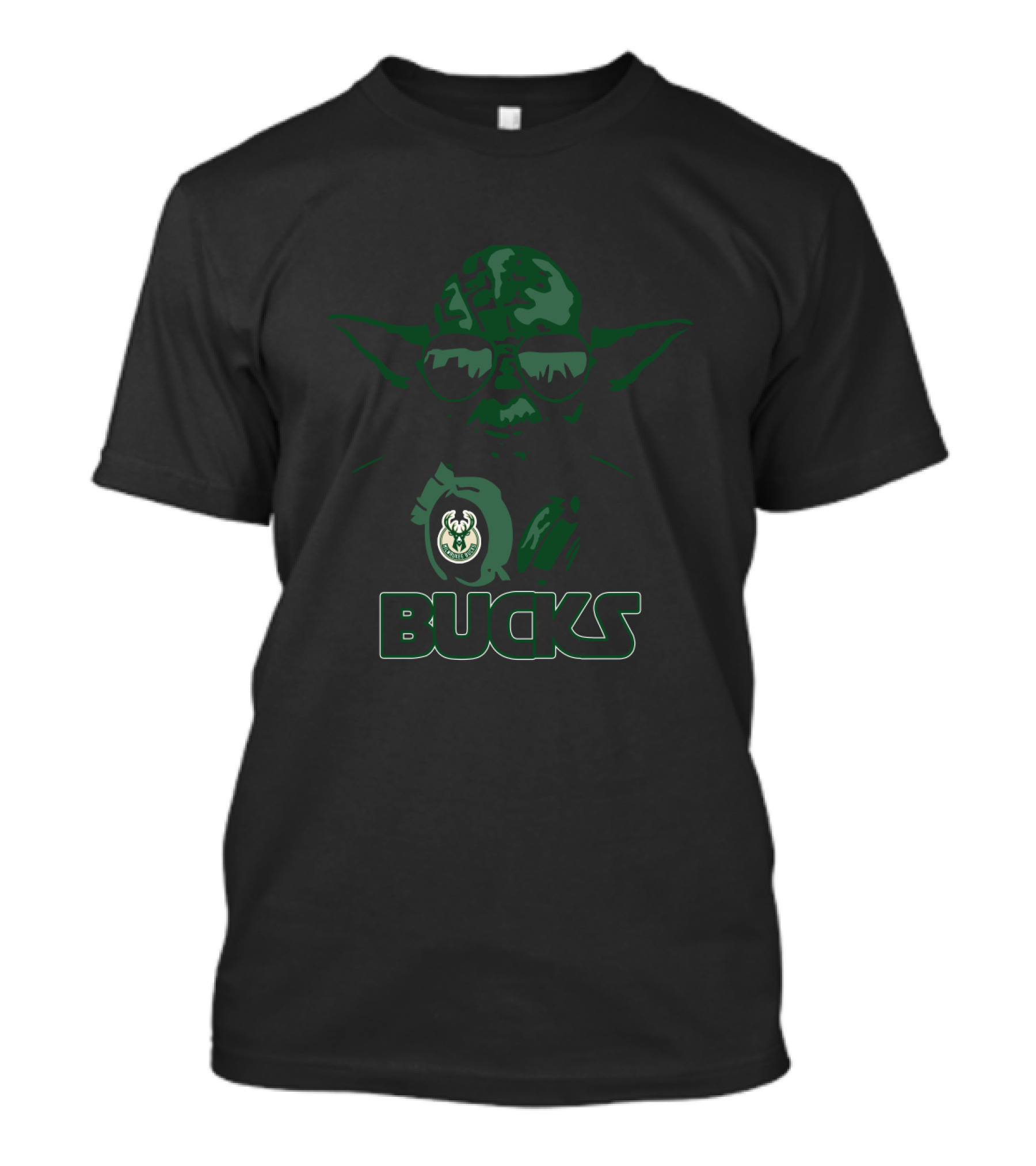Yoda Bucks Milwaukee Fans Star Wars Mashup T-Shirt