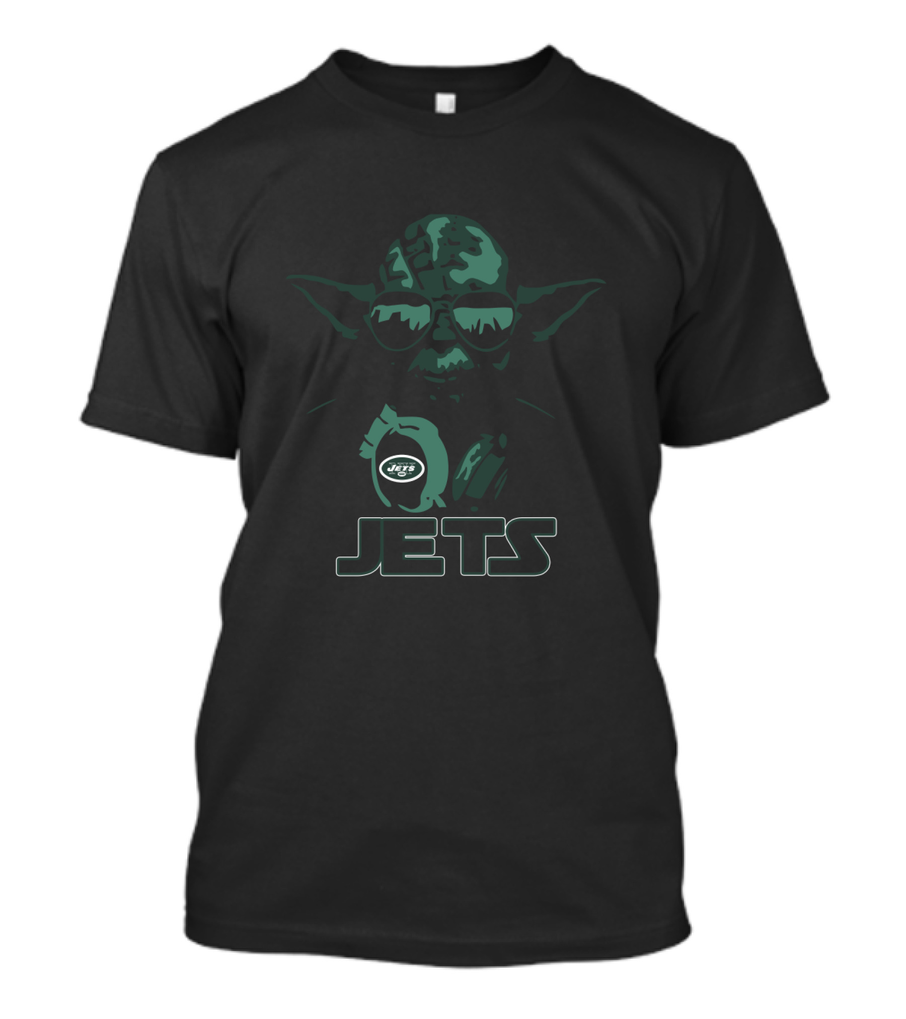 Yoda Star Wars Meets New York Jets Fans T-Shirt