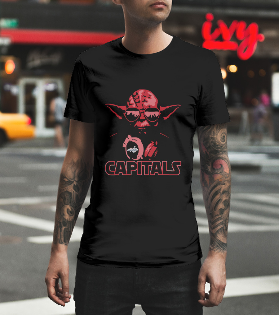 Yoda Capitals Mashup Star Wars Washington Capitals Fans T-Shirt