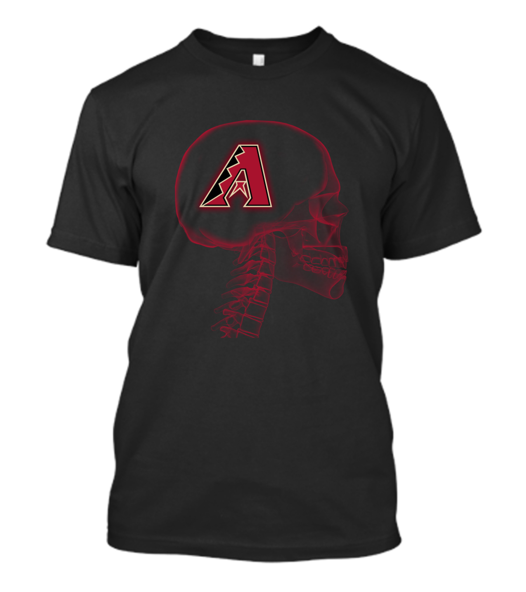 Arizona Diamondbacks Brain Skull Halloween T-Shirt