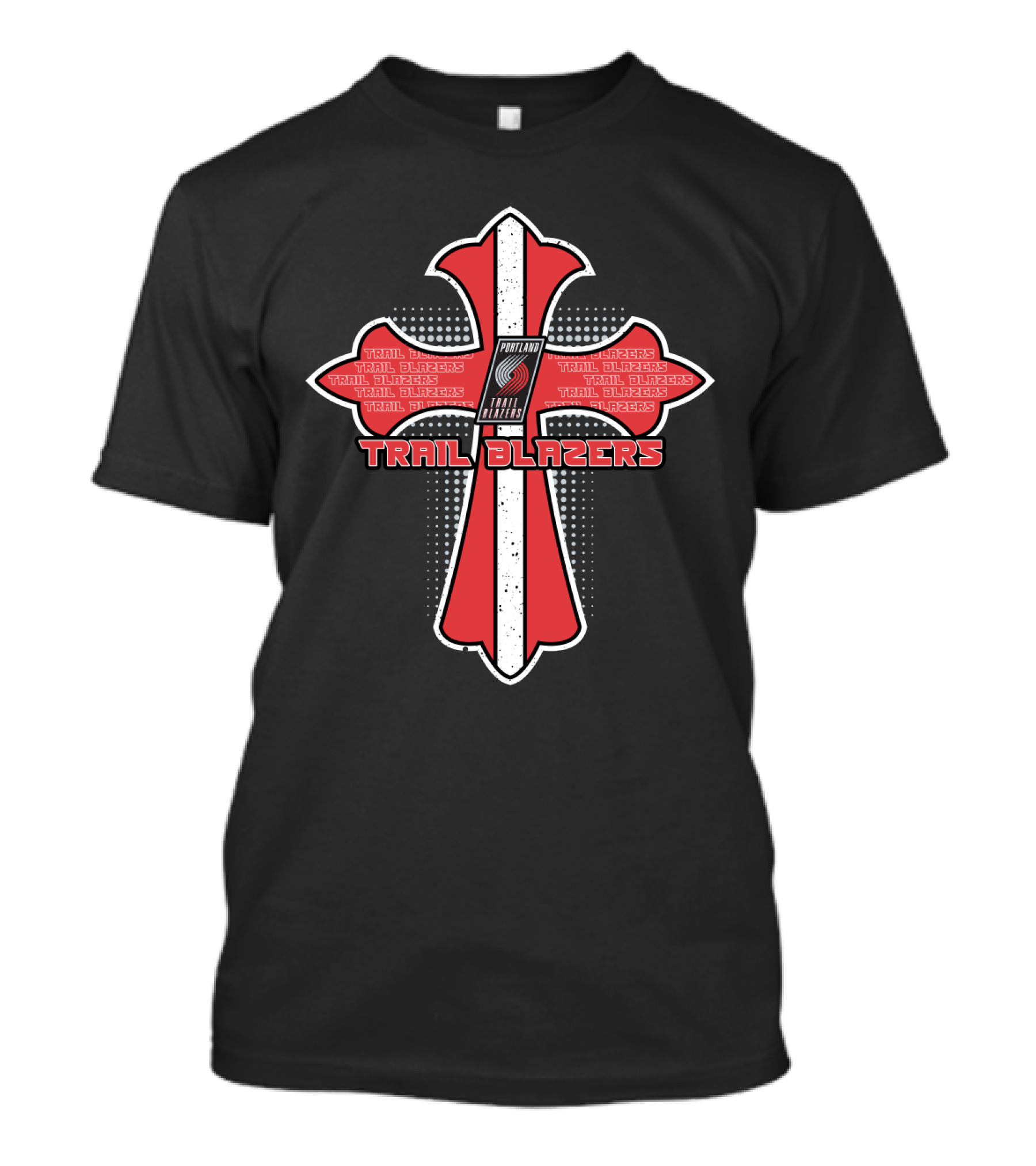 Trail Blazers Portland Cross Iconic Symbol T-Shirt