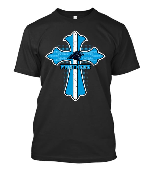 Panthers Cross For Jesus And Carolina Panthers Fans T-Shirt