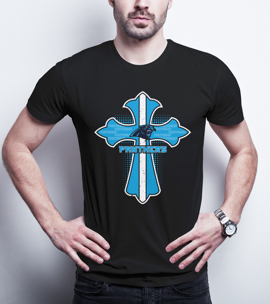 Panthers Cross For Jesus And Carolina Panthers Fans T-Shirt