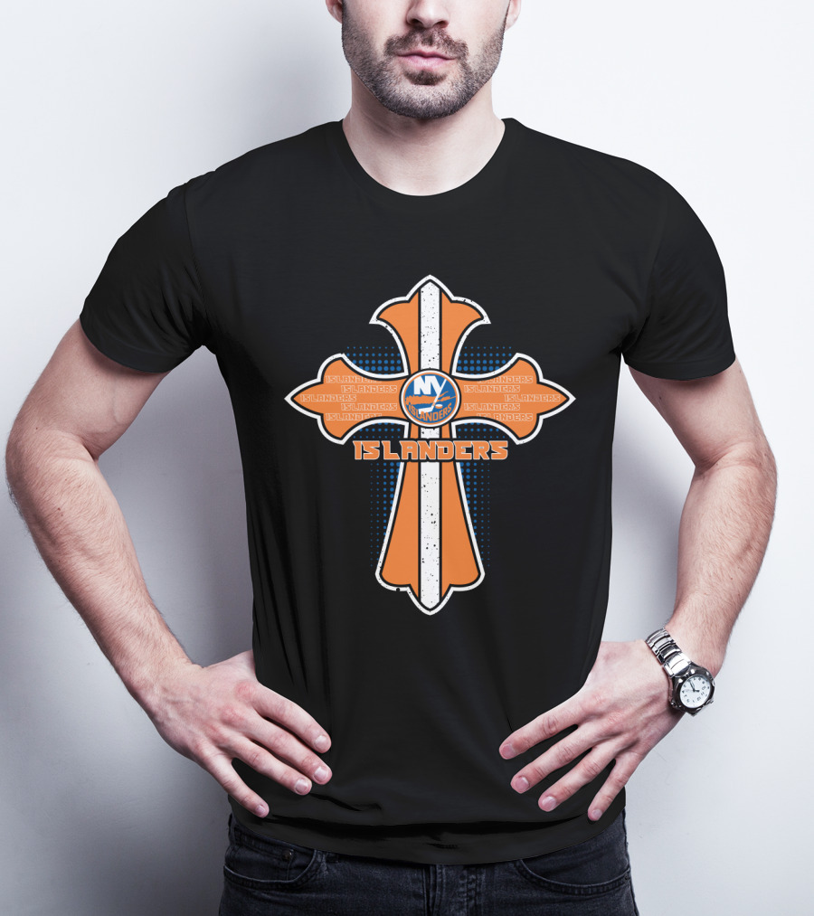Cross Islanders Ny Islanders Fans Cross For Jesus T-Shirt
