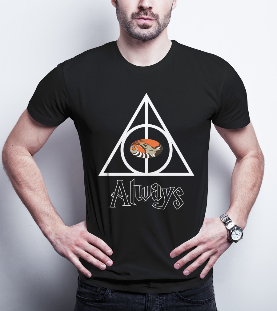 Always Deathly Hallows Cleveland Browns T-Shirt