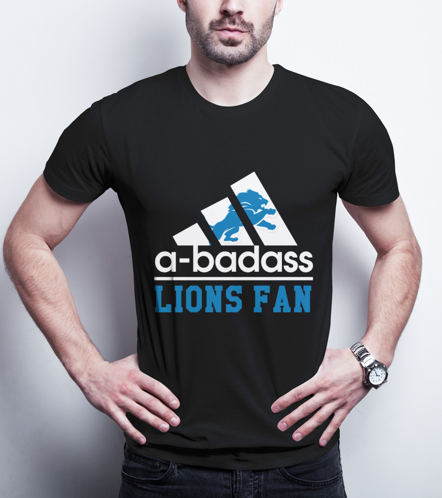 A-Badass Lions Fan Detroit Lions Cool For Fans T-Shirt