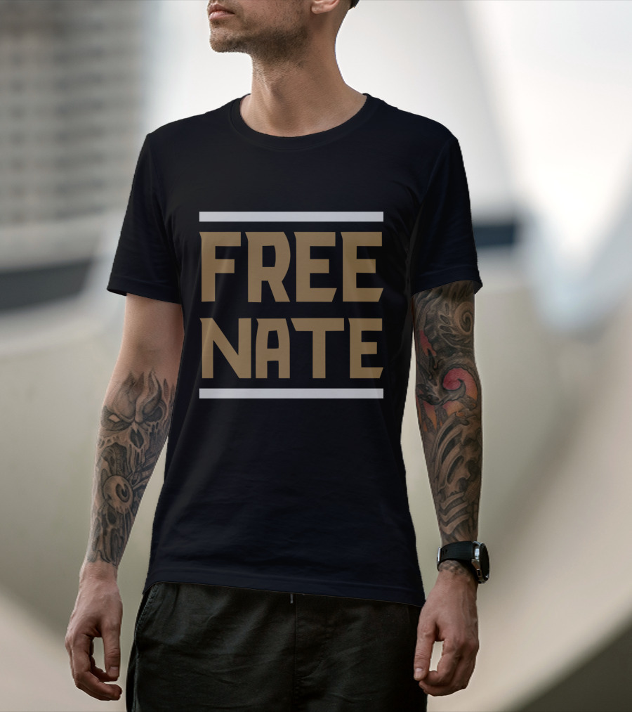 Free Nate Ice Hockey Movement T-Shirt