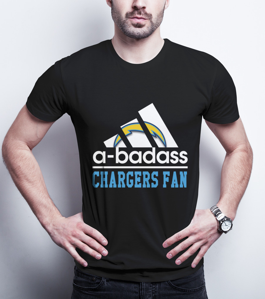 A-Badass Los Angeles Chargers Fan T-Shirt
