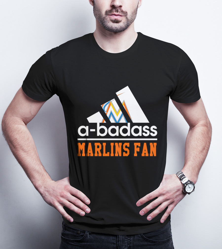 Miami Marlins Fan A-Badass T-Shirt