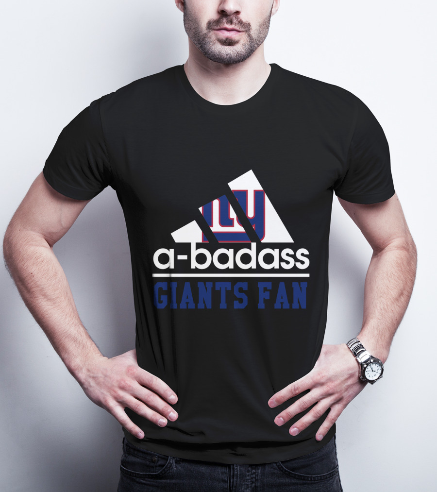 New York Giants A-Badass Giants Fan T-Shirt
