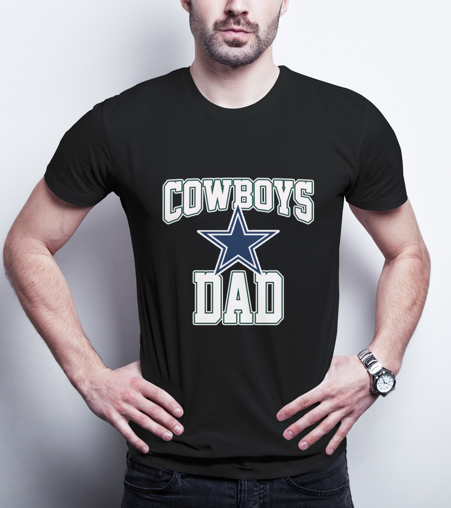 Dallas Cowboys Dad Father's Day Star T-Shirt