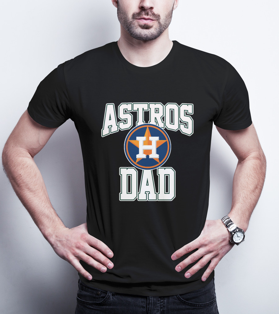 Astros Dad Houston Father's Day Gift Idea T-Shirt