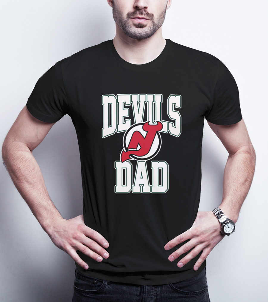 New Jersey Devils Dad Hockey Fan T-Shirt