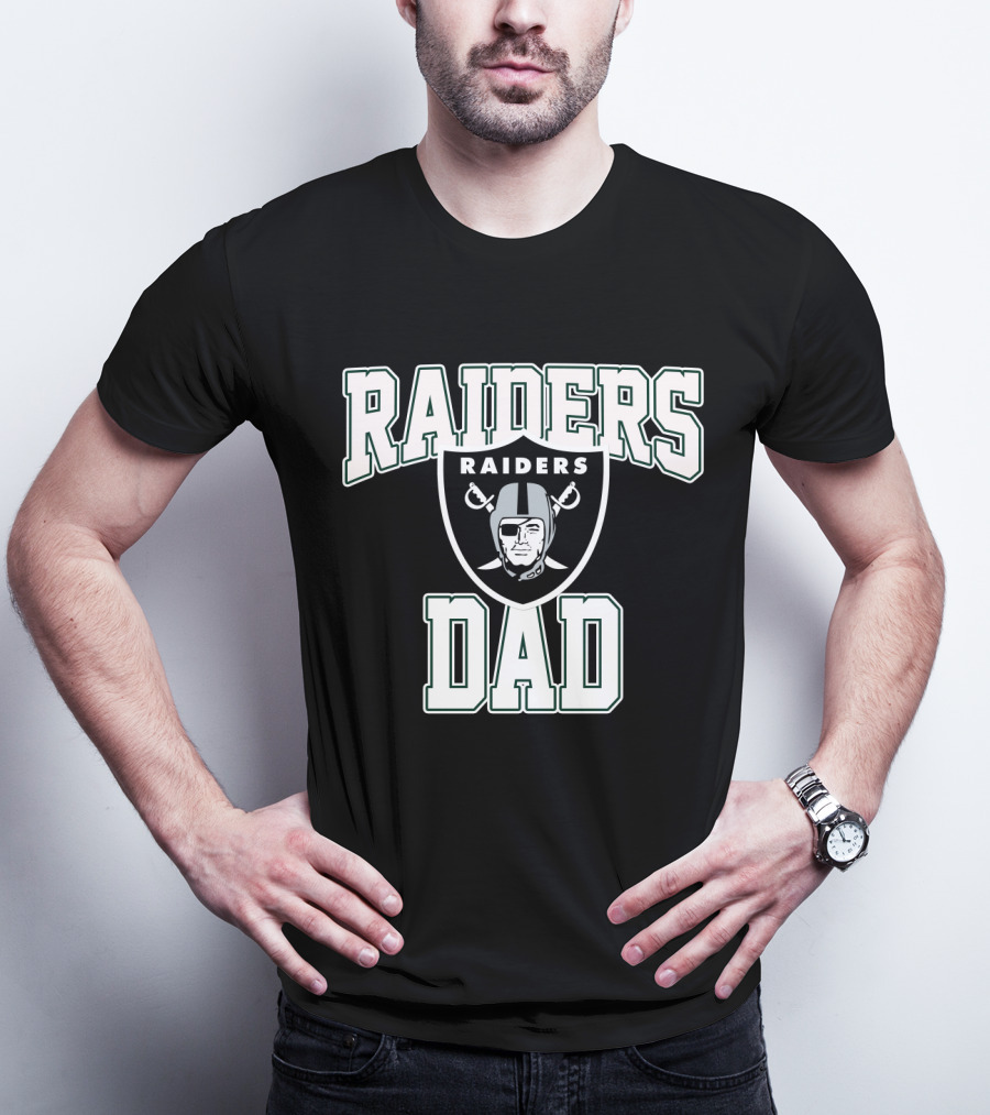 Raiders Dad Father's Day Oakland Football Fan T-Shirt