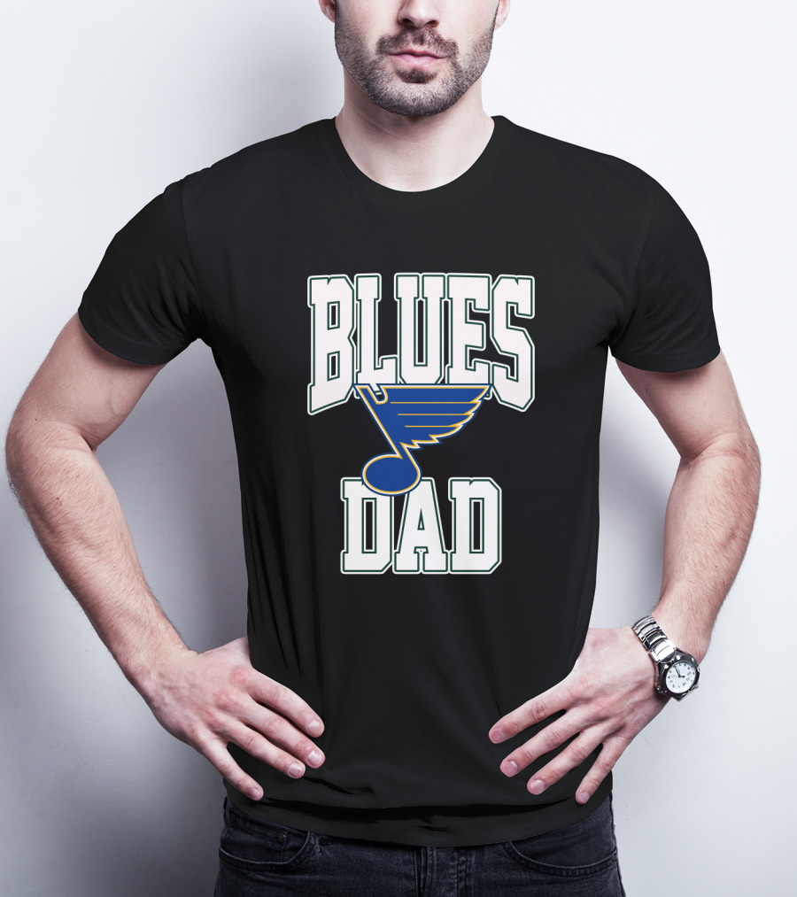 Blues Dad St Louis Hockey Team T-Shirt