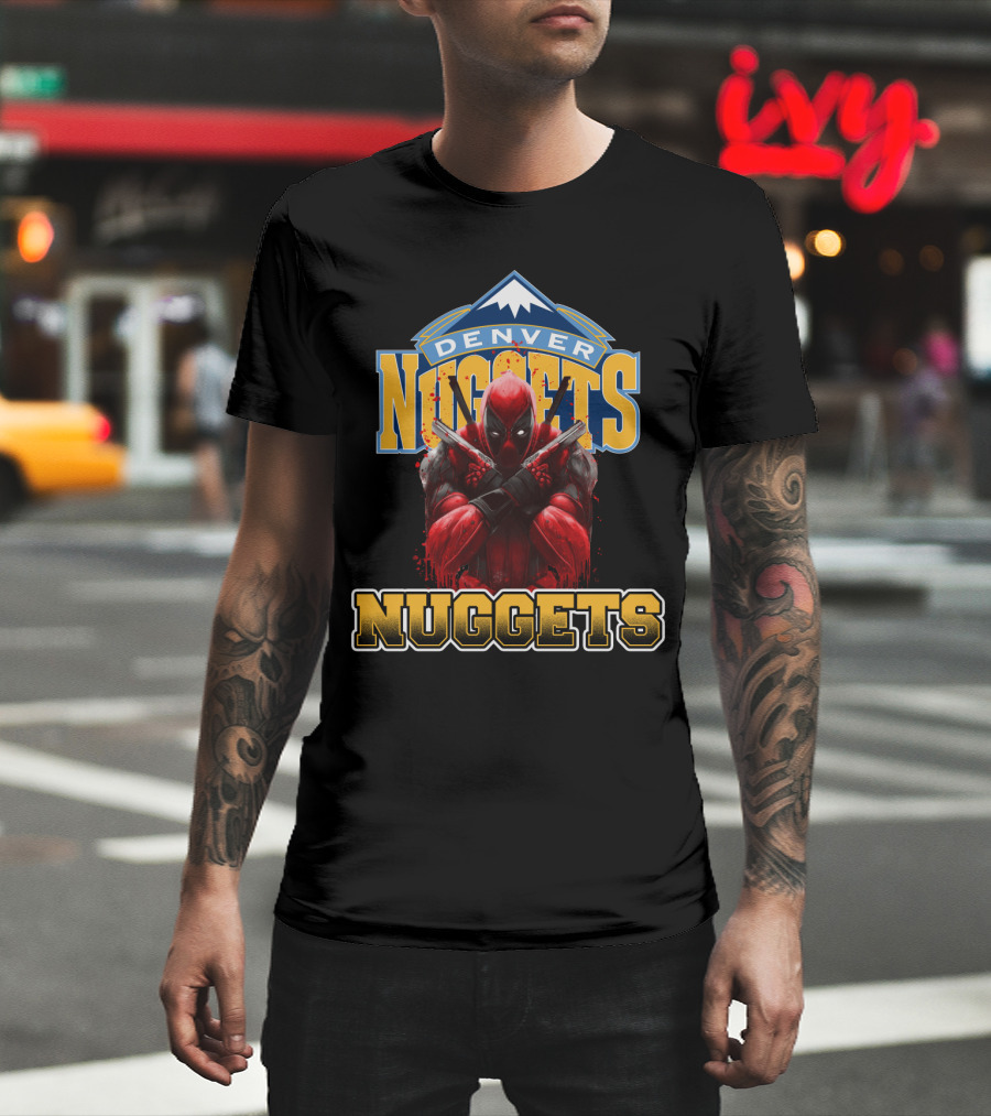 Denver Nuggets Deadpool Crossover Fan Merchandise T-Shirt