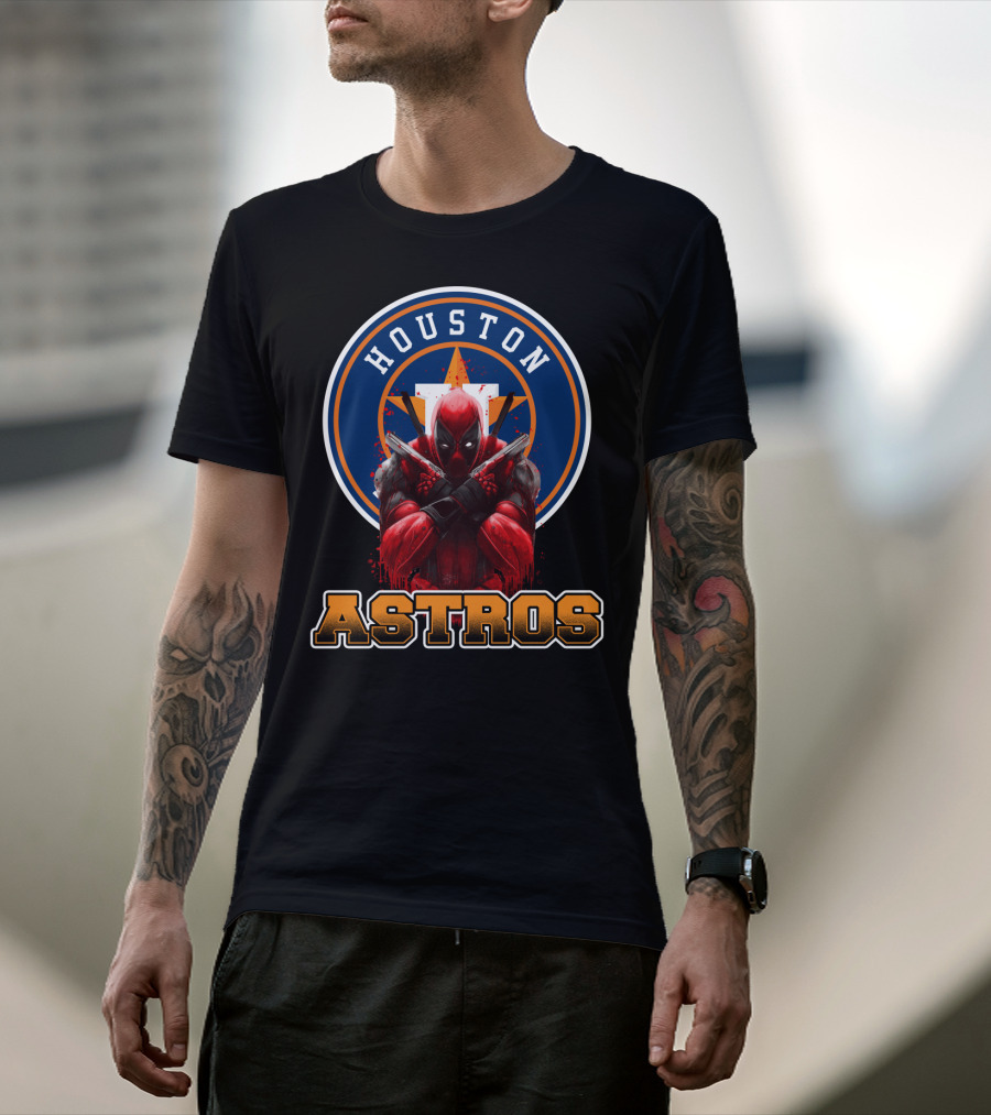 Houston Astros Deadpool Crossover T-Shirt