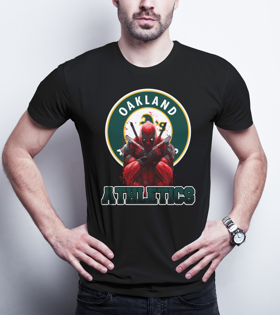 Oakland Athletics Deadpool Crossover Fan T-Shirt