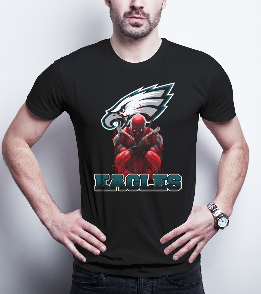 Philadelphia Eagles Deadpool Mashup Fans T-Shirt