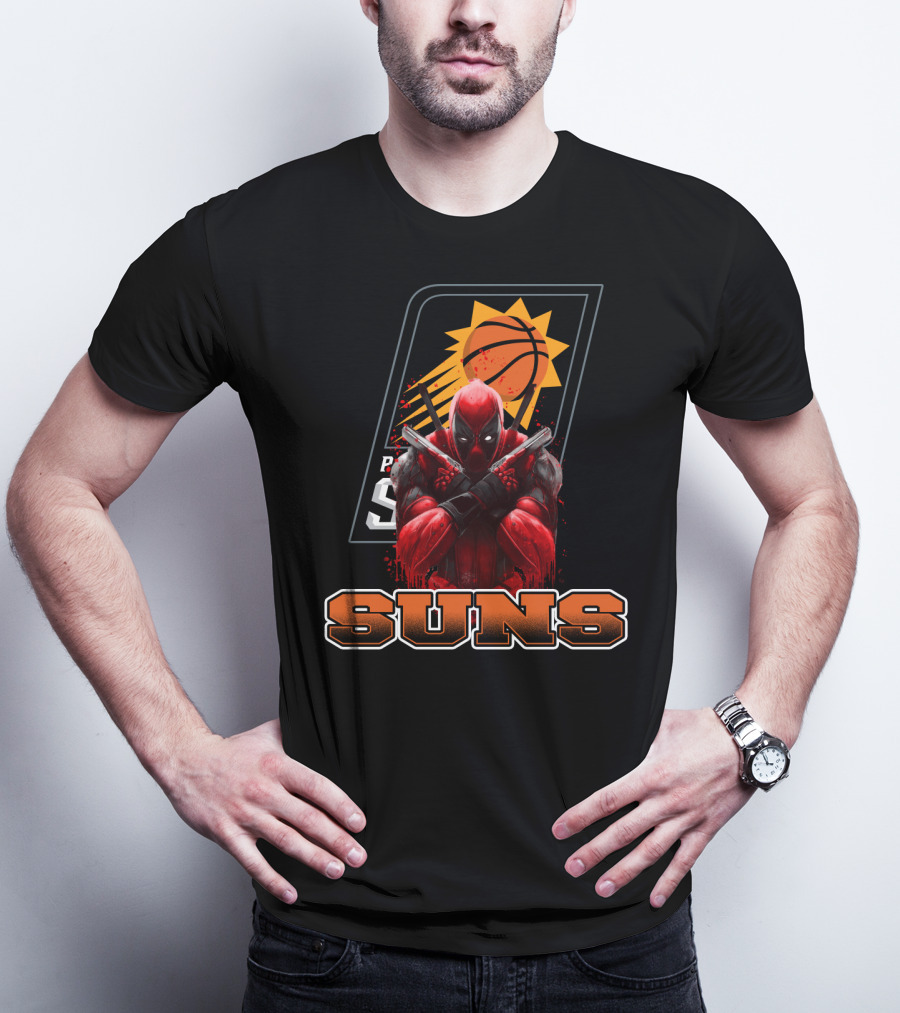 Phoenix Suns Basketball Deadpool Crossover Fan T-Shirt
