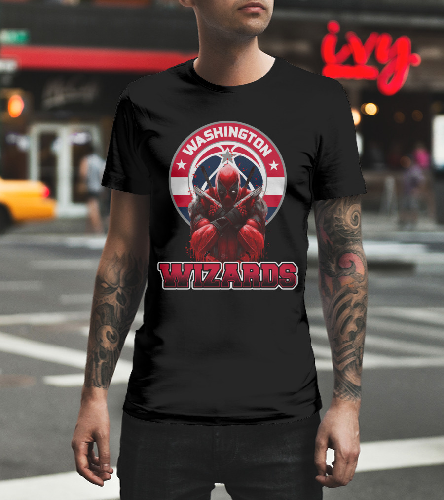 Washington Wizards Deadpool Crossover Fan T-Shirt