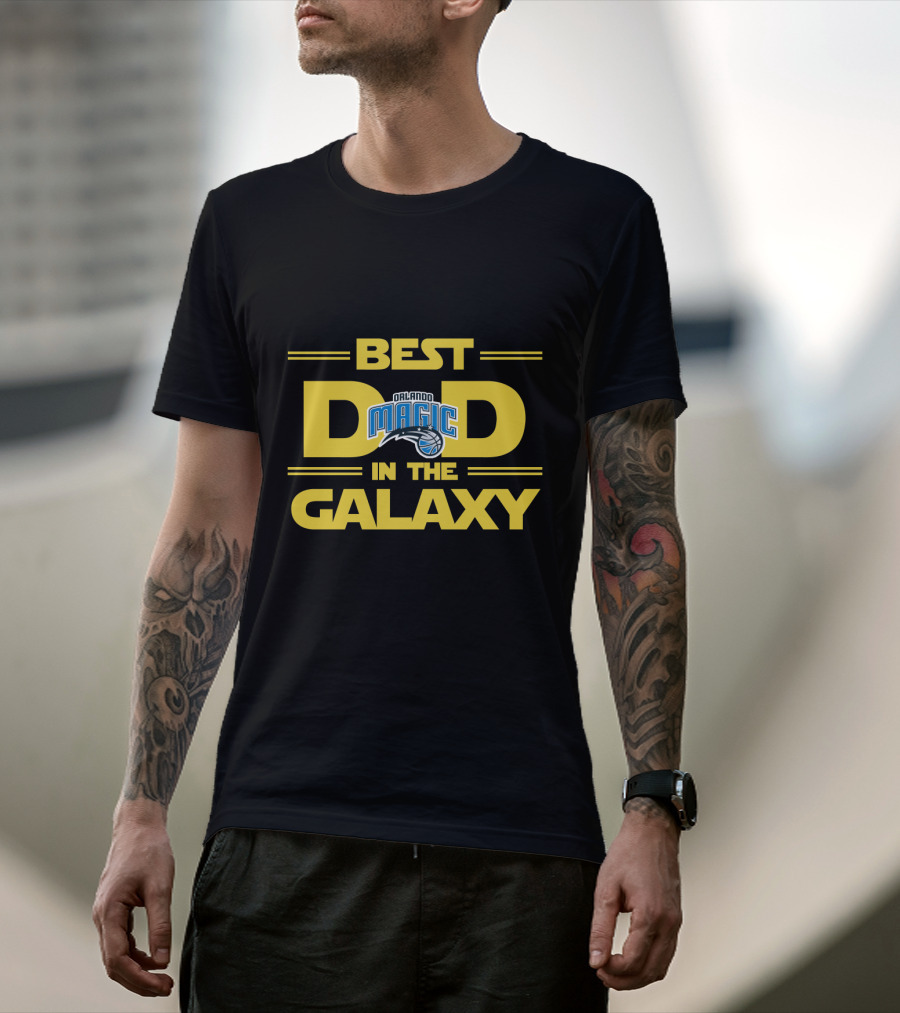 Best Orlando Magic Dad In The Galaxy Basketball Logo Fan Gift T-Shirt