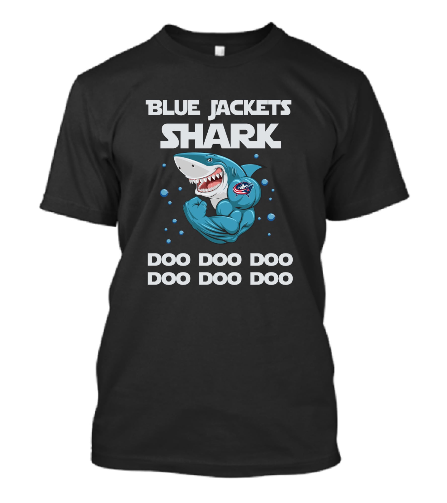 Blue Jackets Shark Columbus NHL Doo Doo Doo T-Shirt