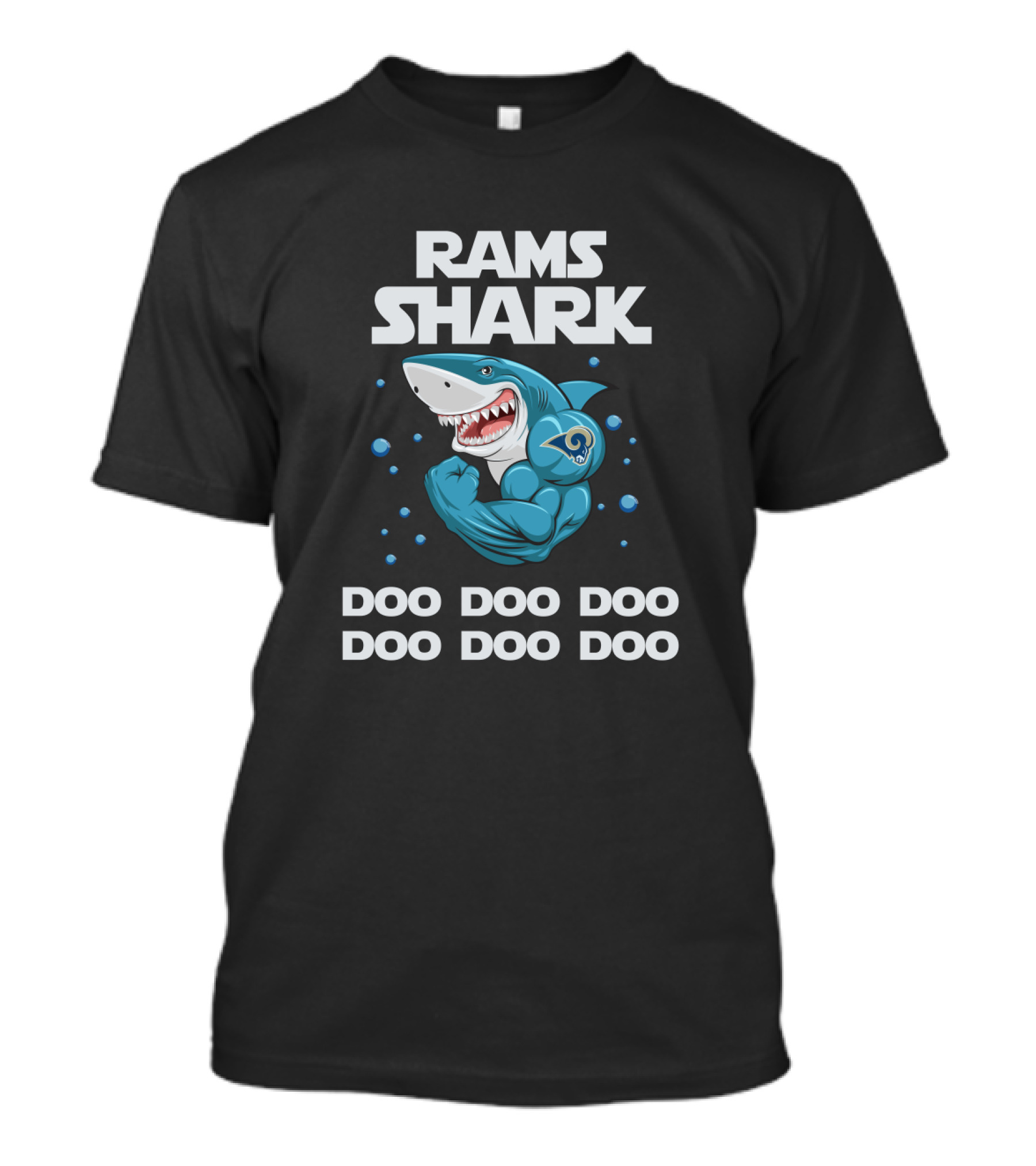 Rams Shark Doo Doo Doo Doo Doo Doo Nfl Los Angeles Shark T-Shirt