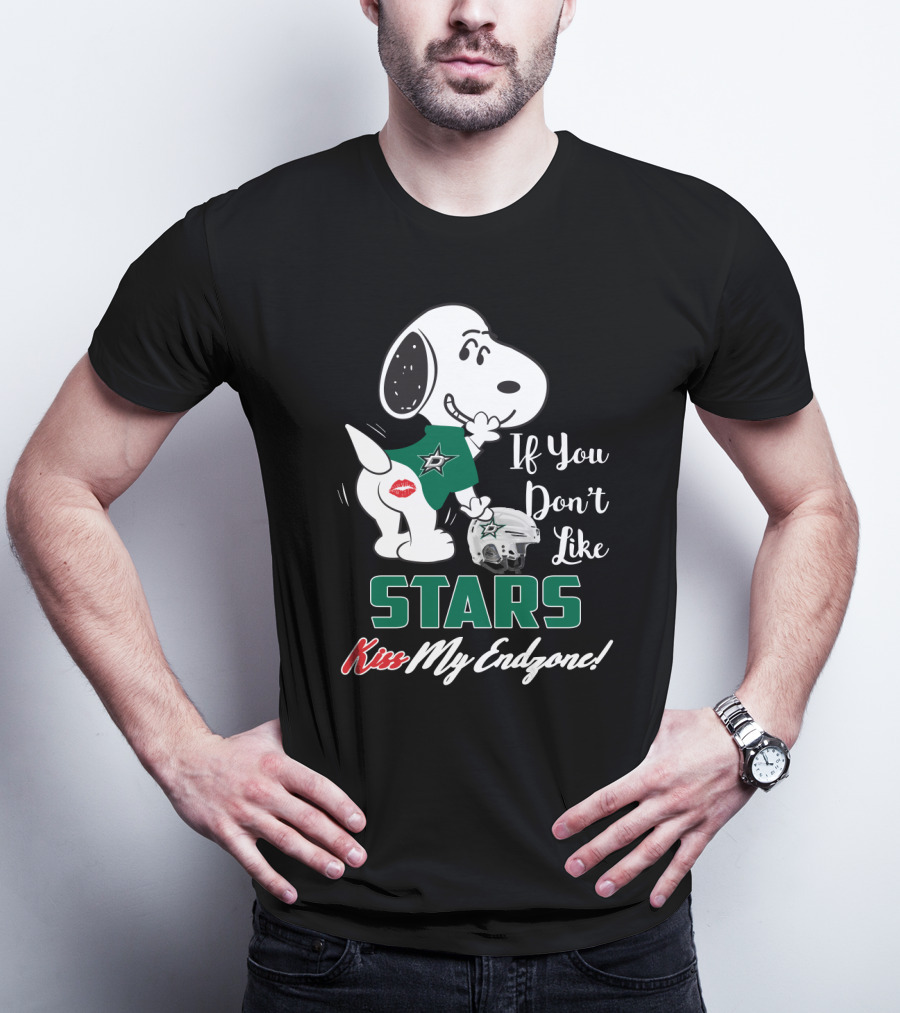 Snoopy Dallas Stars If You Don’t Like Stars Kiss My Endzone T-Shirt