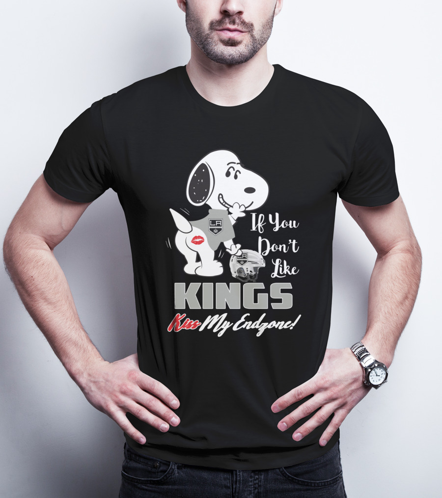 Snoopy If You Don't Like Los Angeles Kings Kiss My Endzone T-Shirt
