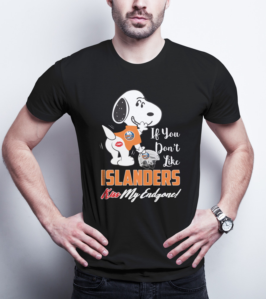 Snoopy If You Don't Like Islanders Kiss My Endzone New York Islanders T-Shirt