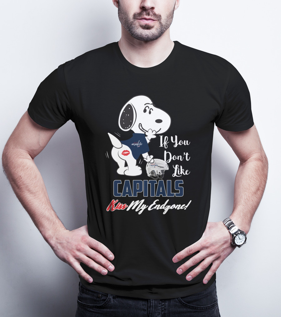If You Don't Like Capitals Kiss My Endzone Snoopy Washington Capitals T-Shirt