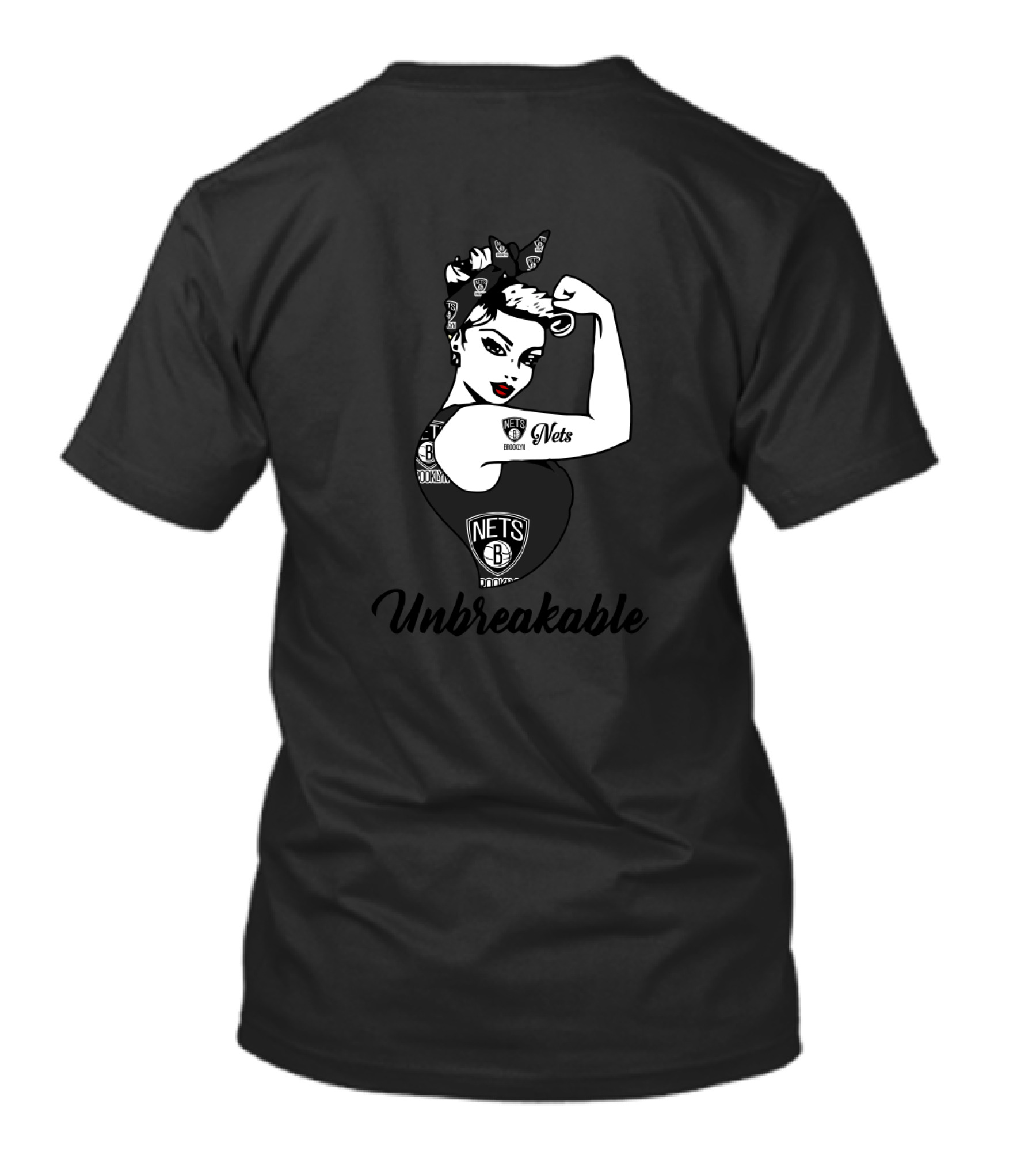 Brooklyn Nets Unbreakable Strong Girl T-Shirt
