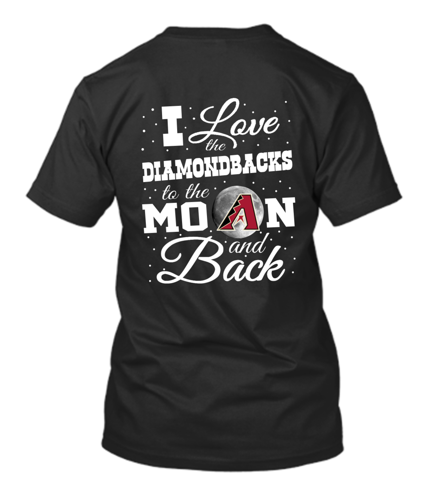 I Love The Arizona Diamondbacks To The Moon And Back Iconic T-Shirt
